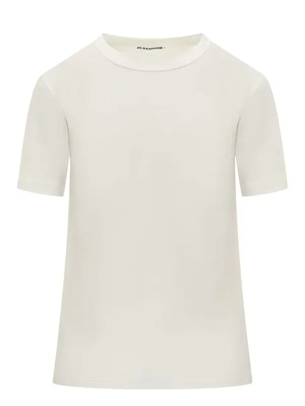 JIL SANDER Short-sleeved Cotton Jersey T-shirt - White