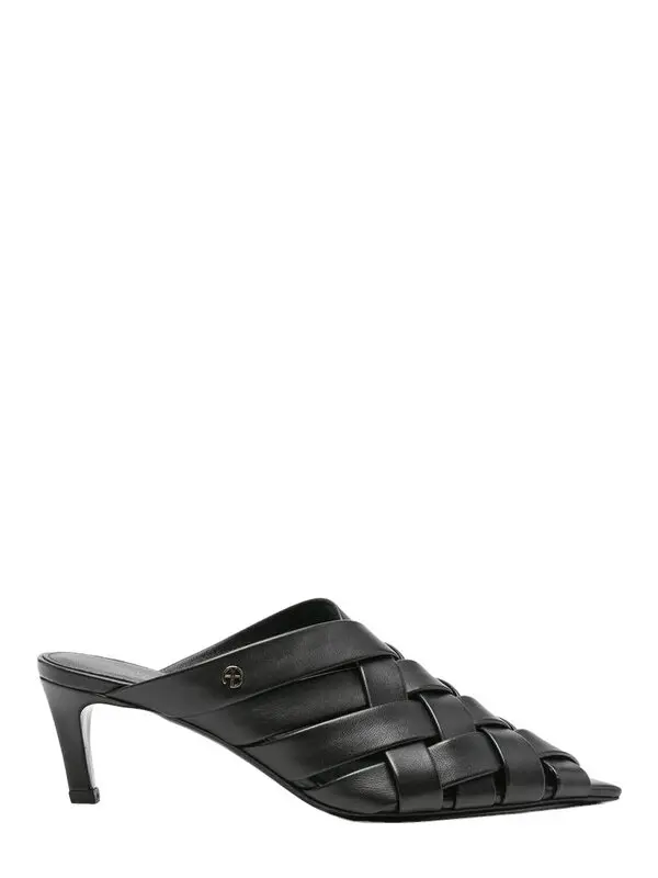 ANINE BING Slingback Low Heel Pumps - Black