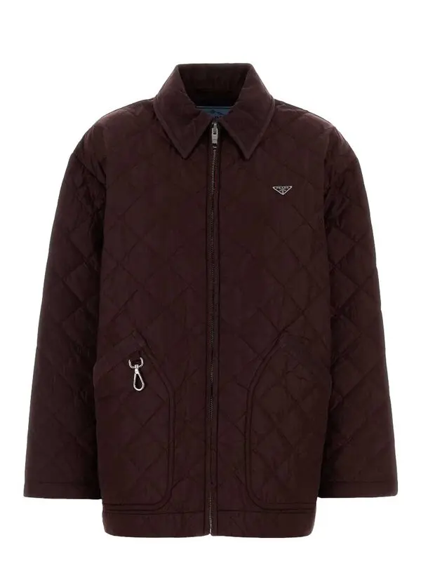 Prada Grape Re-nylon Jacket - Purple