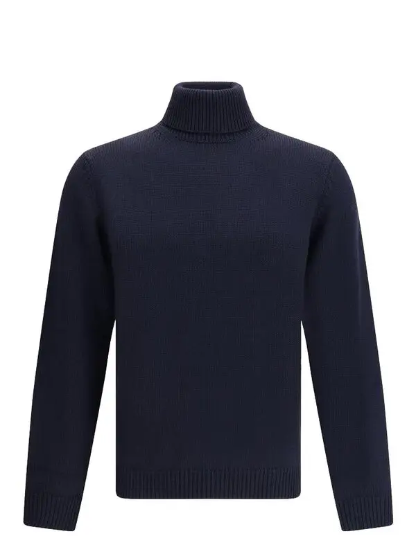 ROBERTO COLLINA Turtleneck Sweater - Blue