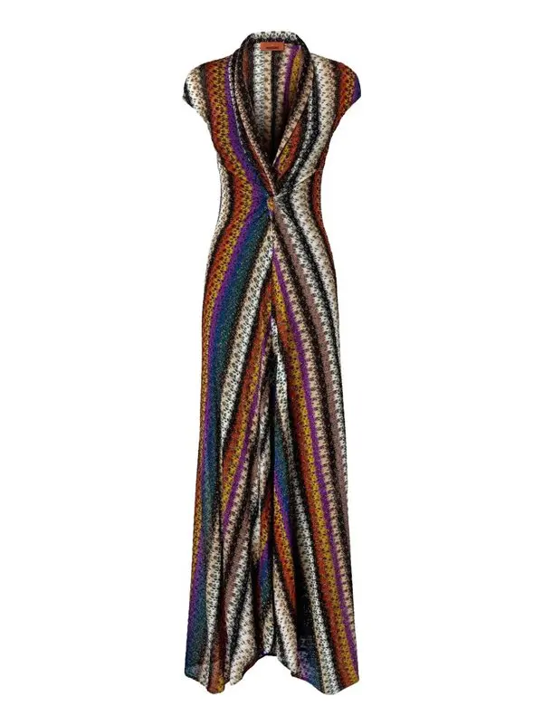 Missoni Lamé Check Pattern Dress - Multicolour