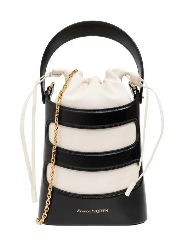 Alexander McQueen Bucket Bag - Black/soft Ivory