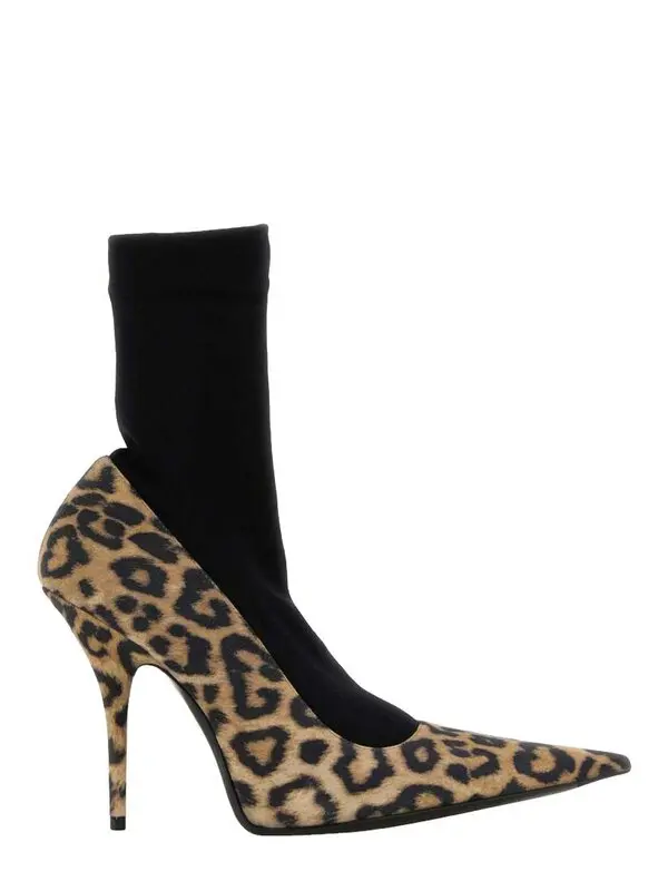 Balenciaga Avenue P.sock H110 Heeled Shoes - Leopardblack