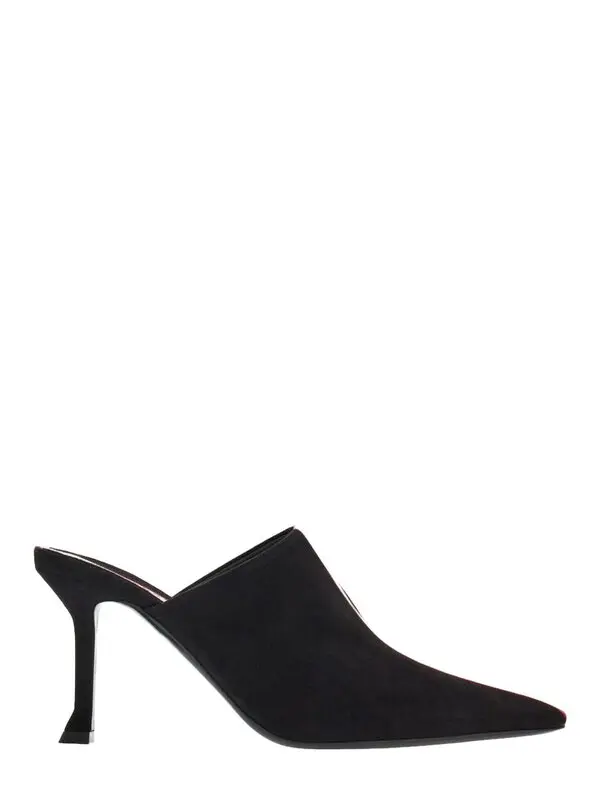 FERRAGAMO 85mm Stripe Detail Mules - Black