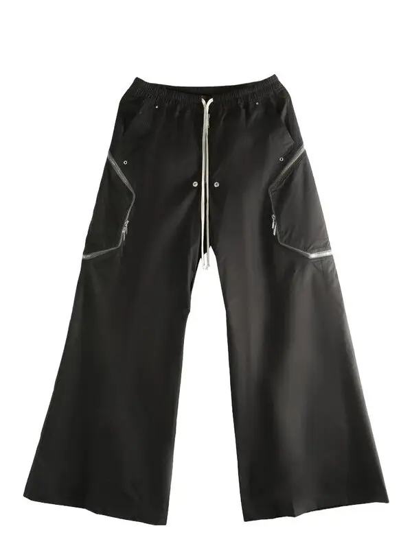 Rick Owens Wide Leg Trousers - Black