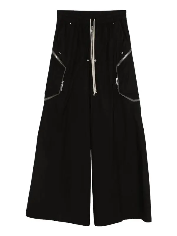 Rick Owens Wide Leg Trousers - Black