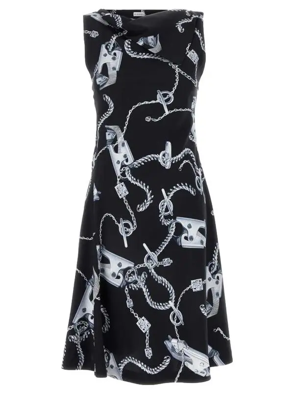Burberry Viscose Dress - Printed