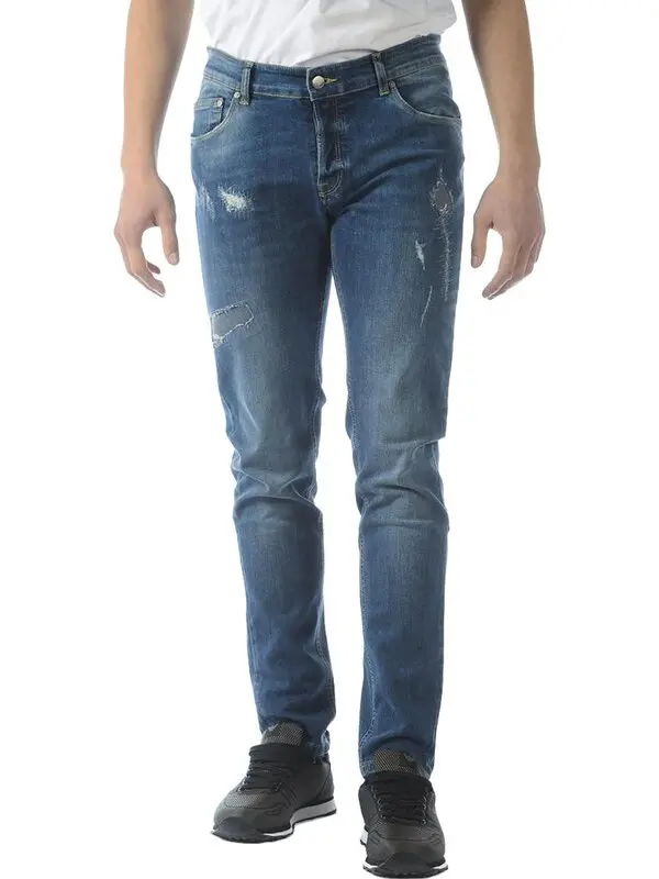 DANIELE ALESSANDRINI Slim Fit Jeans - Navy