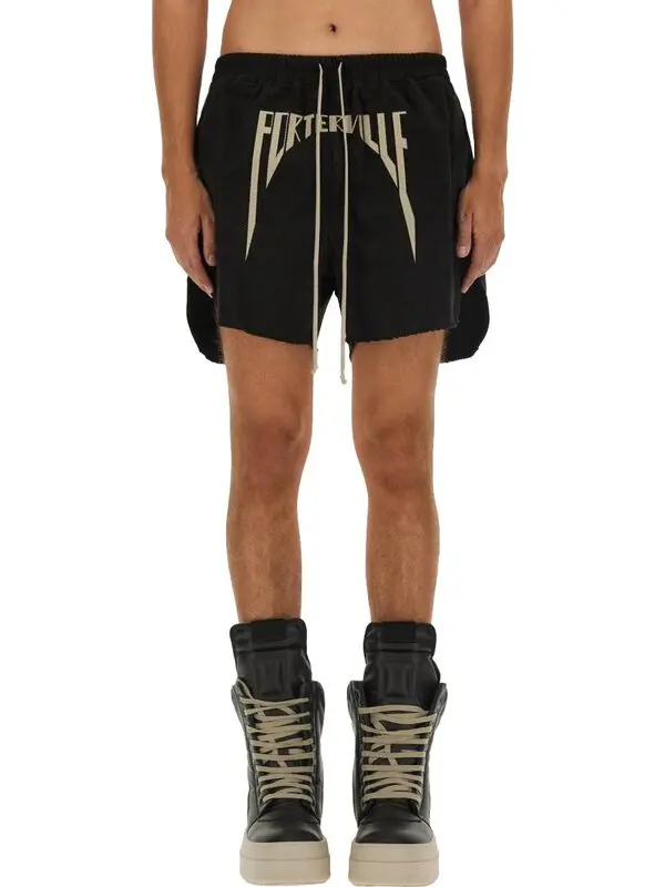 Rick Owens Cotton Bermuda Shorts - Black