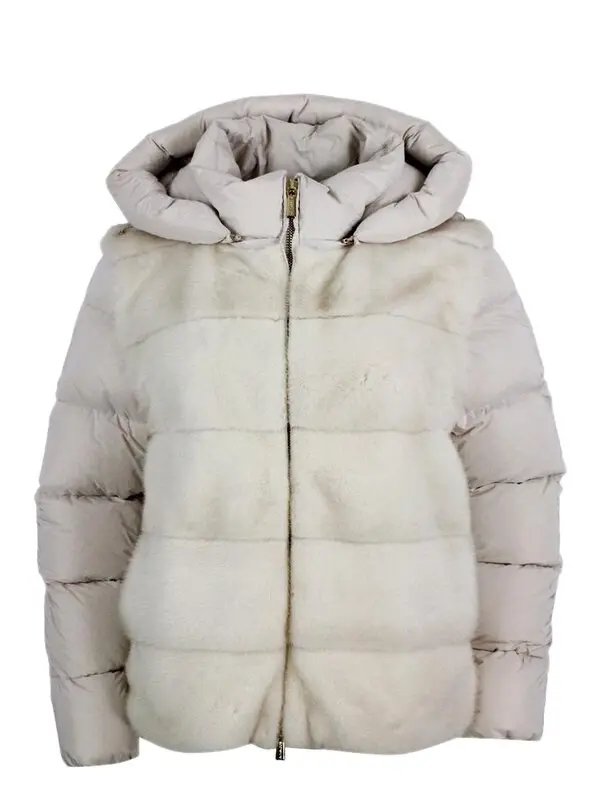 MOORER Down Padded Jacket - Grey