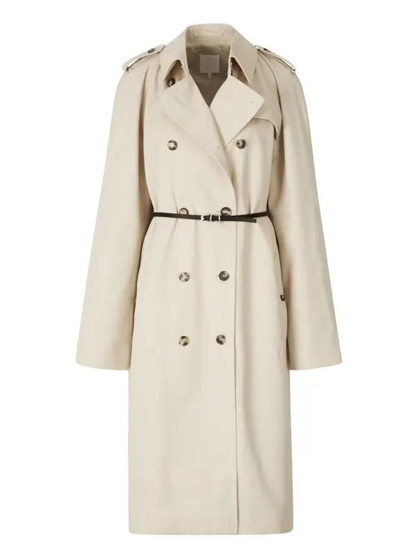 Givenchy Cotton-polyester Blend Twill Trench Coat - Beige