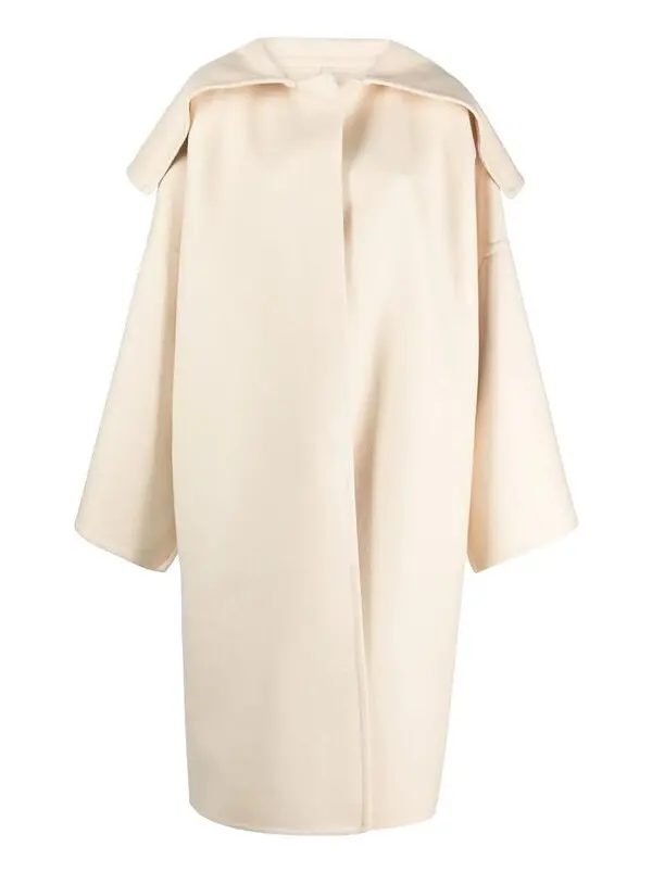 CALCATERRA Felted Virgin Wool Coat - Beige
