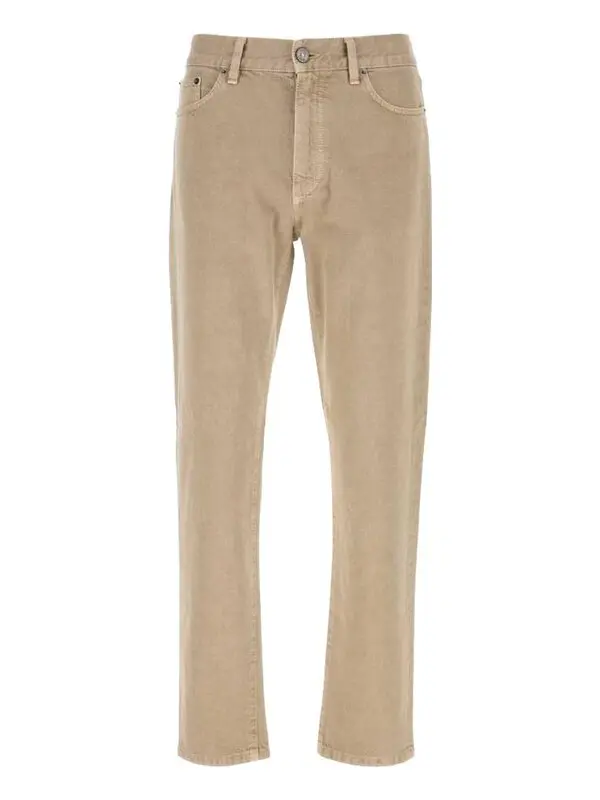 Zegna Cotton Denim Jeans - Beige O Tan
