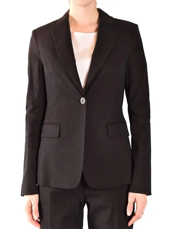 Pinko Notched Lapel Blazer - Black