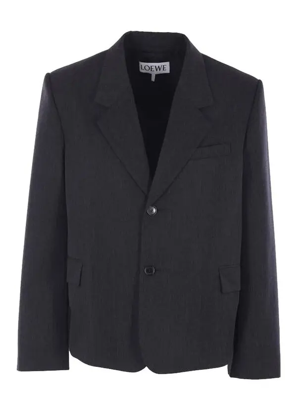 Loewe Single-breasted Jacket - Grey