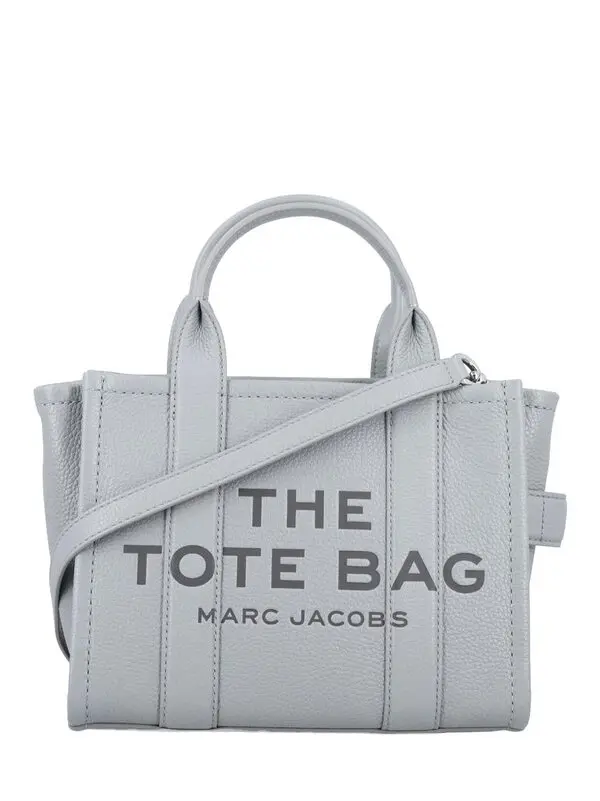 Marc Jacobs Mini Tote Leather Bag - Grey