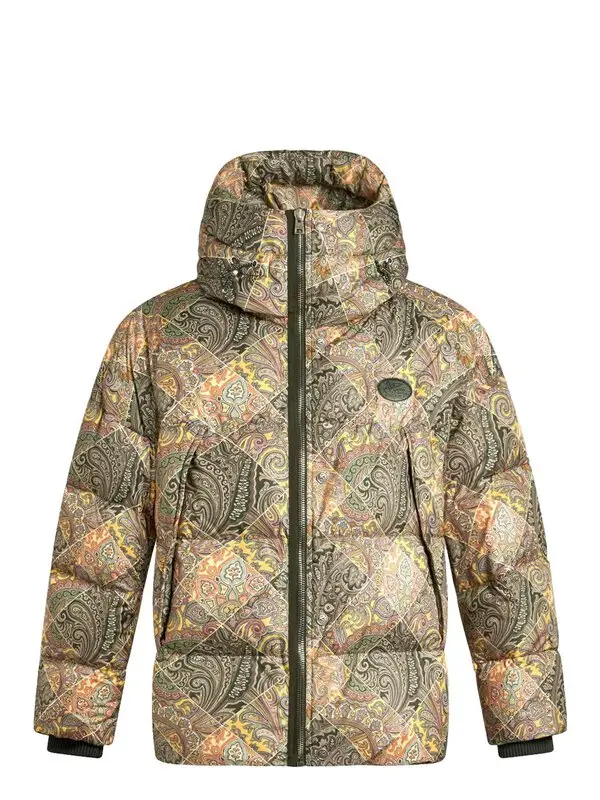 Etro Hooded Puffer - Multicolour