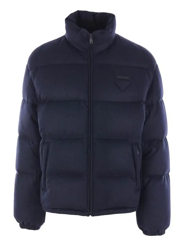 Prada Cashmere Down Jacket - Blue