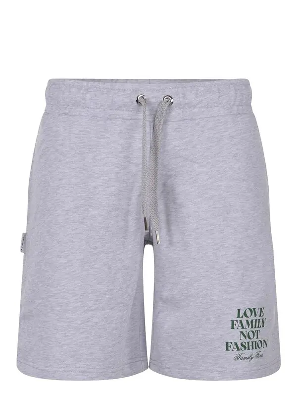 FAMILY FIRST Cotton Shorts - Light Grey
