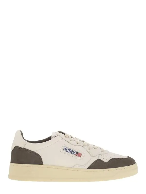 AUTRY Medalist Low Leather And Suede Sneakers - White