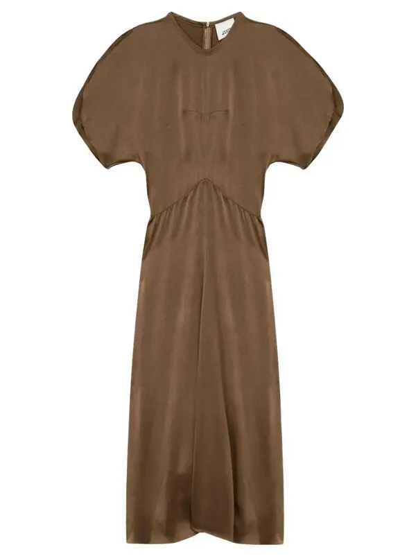 Isabel Marant Keany Midi Dress - Brown