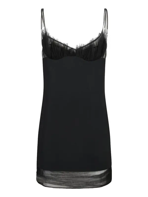 Dsquared2 Draped Formal Dress - Black