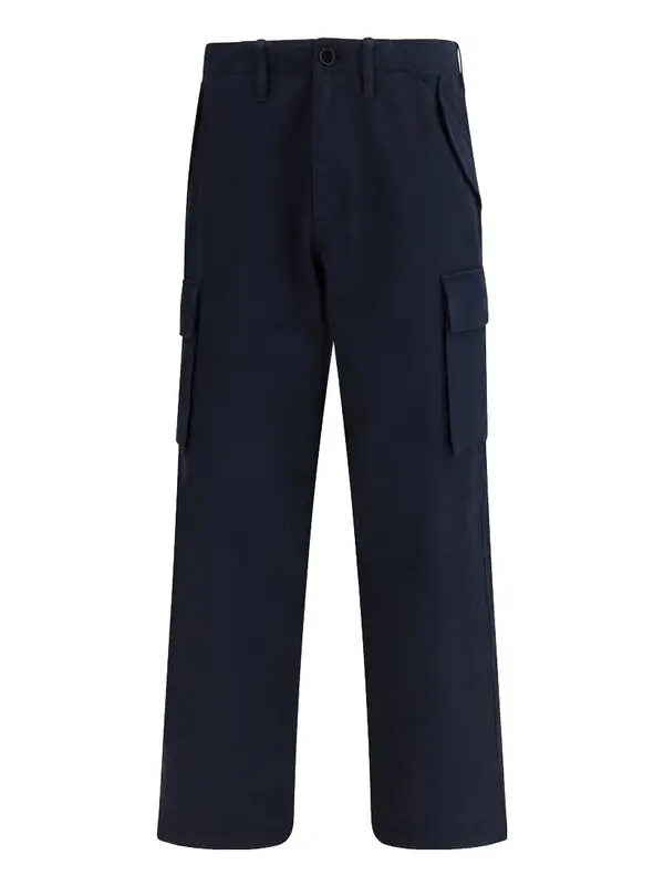 Burberry Cotton Cargo Pants - Blue
