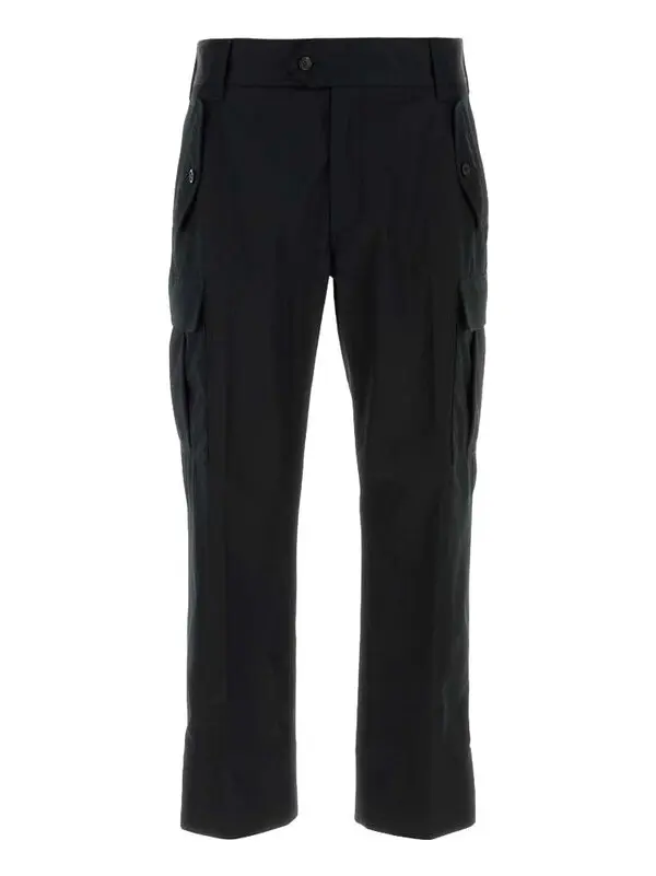 Alexander McQueen Striped Tailored Pants - Black