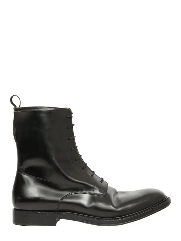MAISON MARGIELA Lace-up Leather Boots - Black