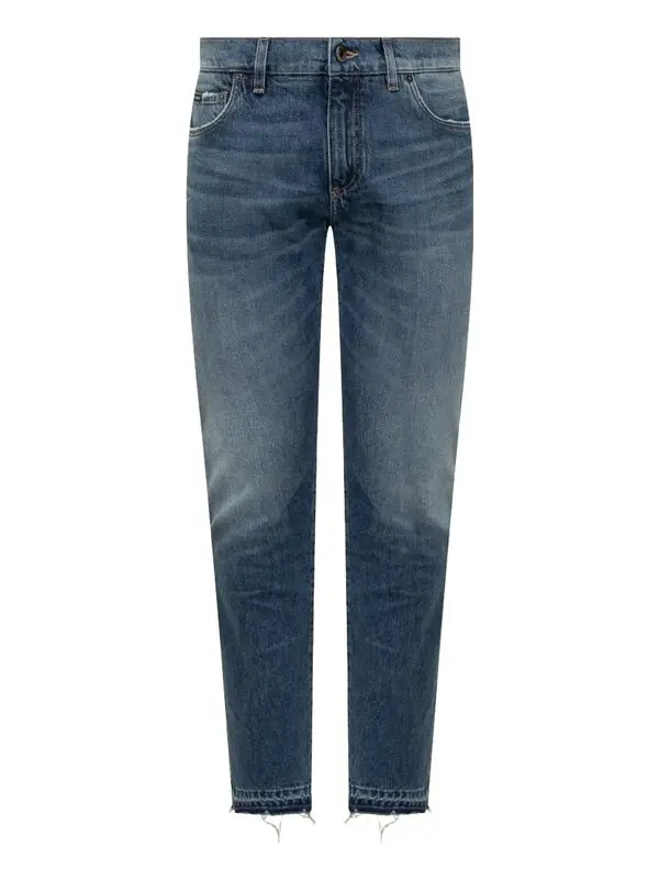 Dolce & Gabbana Vintage-effect Jeans - Blue