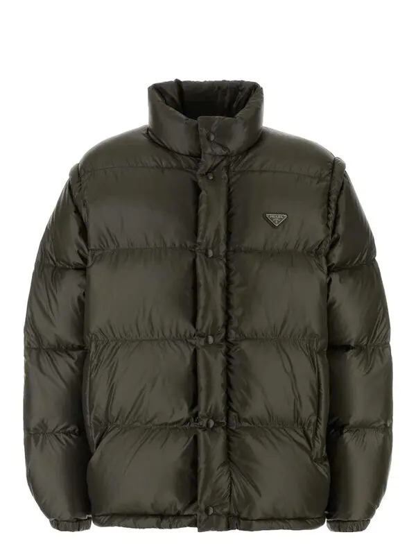 Prada Quilted Down Jacket - Silver