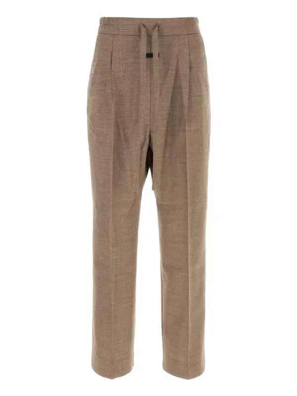 Fear Of God Wide-leg Wool Pants - Brown
