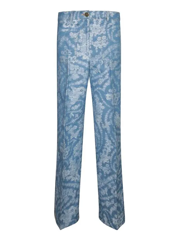 Etro Straight Leg Jeans - Blue