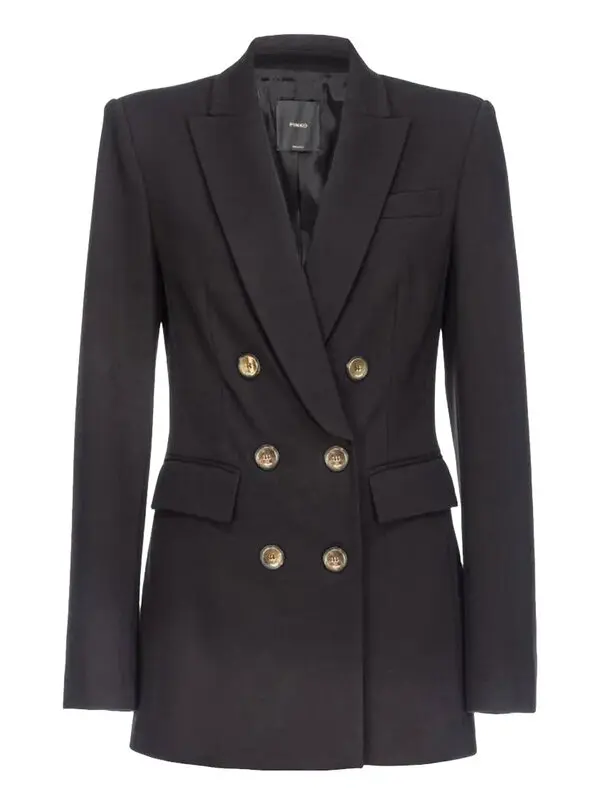 Pinko Double Breasted Blazer - Black