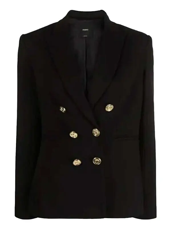 Pinko Button Detailed Blazer - Black