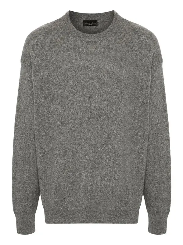 ROBERTO COLLINA Crewneck Sweater - Grey