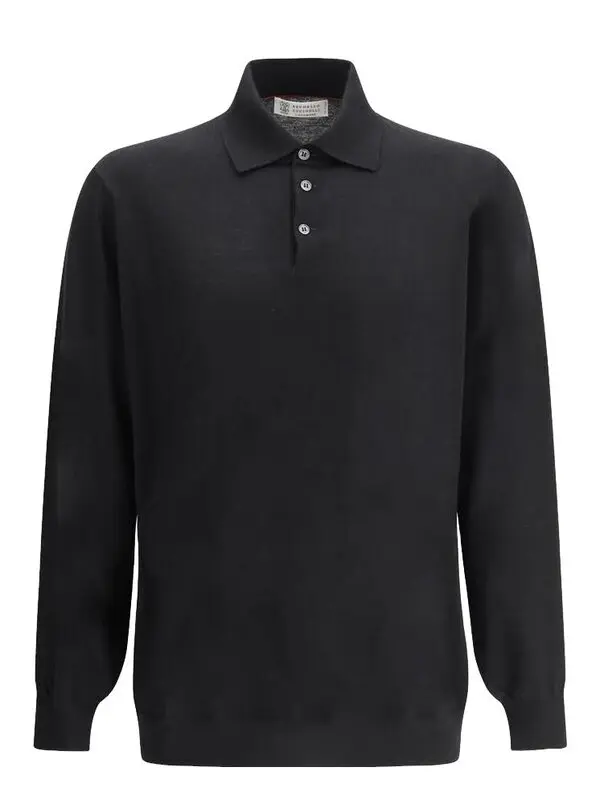 Brunello Cucinelli Knitwear Polo Shirt - Black
