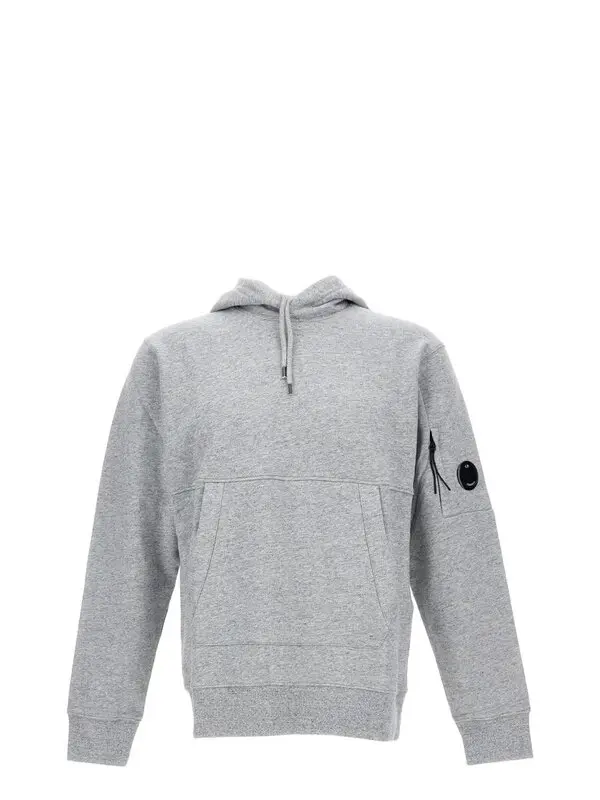 C.P. COMPANY Cotton Hoodie - Grey