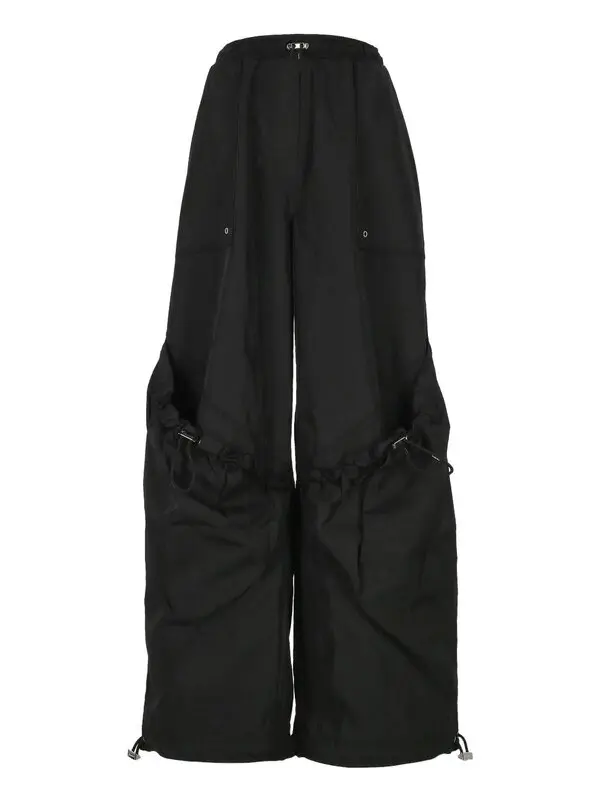 Attico Wide Leg Trousers - Black