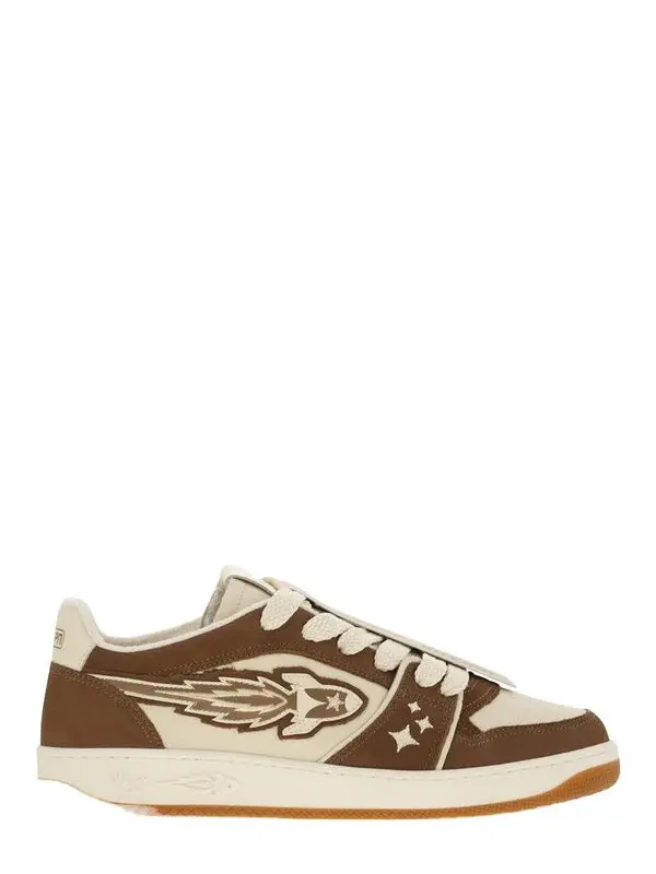 ENTERPRISE JAPAN Egg Rocket Leather Sneakers - Brown