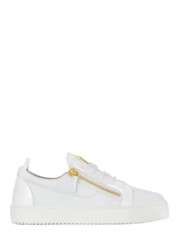 GIUSEPPE ZANOTTI Low-top Leather Sneaker - White