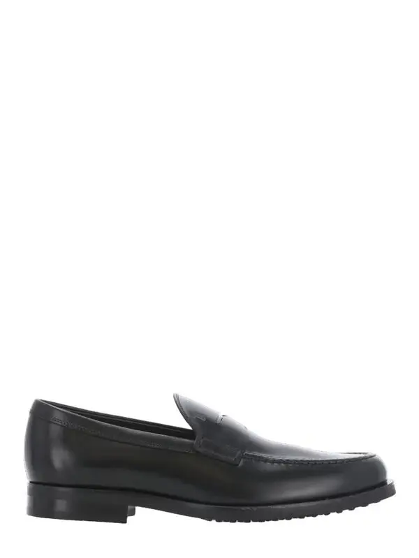 TOD'S Leather Loafers - Black