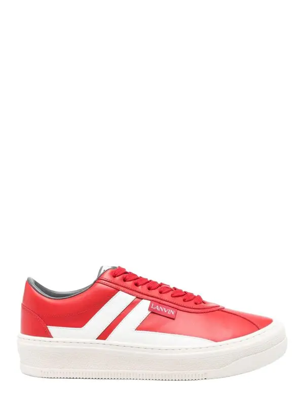 LANVIN Sneakers - Ecru/carmin
