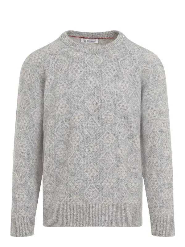 Brunello Cucinelli Roundneck Sweater - Grey
