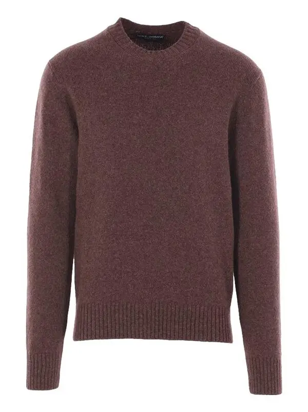 Dolce & Gabbana Wool-blend Knit Sweater - Brown