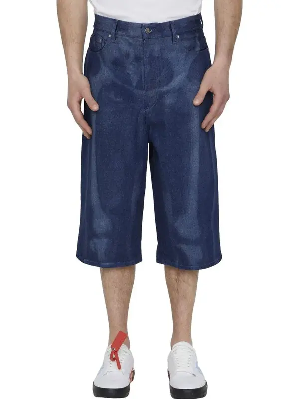 Off-White Body Scan Bermuda Shorts - Blue