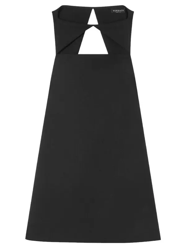 Versace Straight Hem Dress - Black