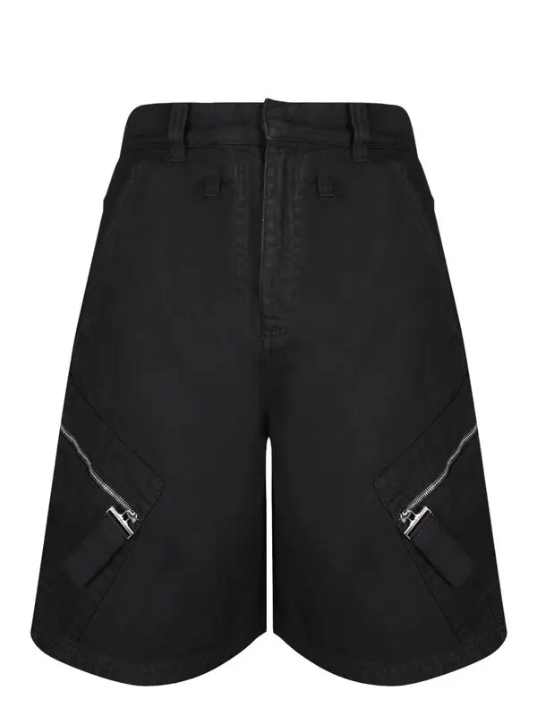 Jacquemus Cotton Bermuda Shorts - Black