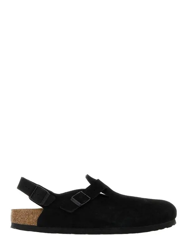 BIRKENSTOCK Tokyo Suede Slippers - Black