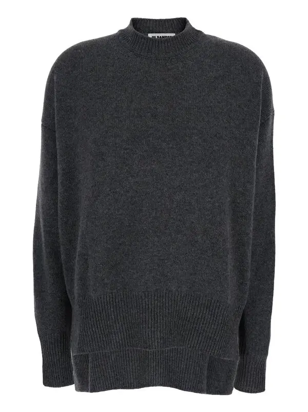 JIL SANDER Cashmere Ribbed Pullover - Grey